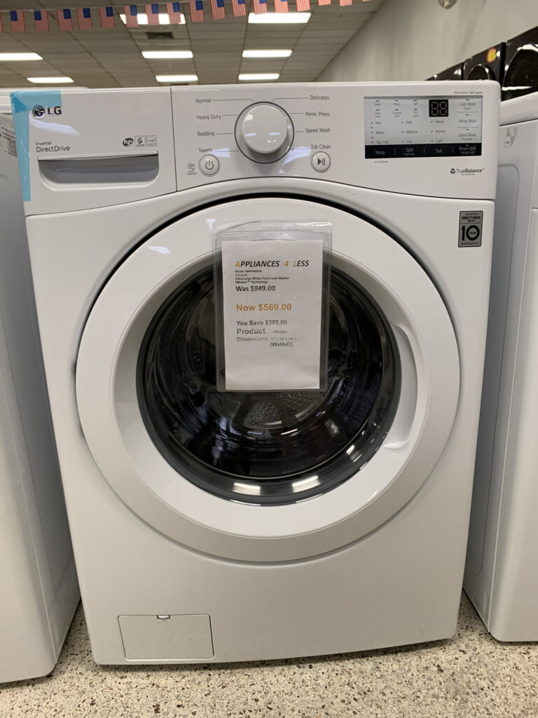 4.5 cu. ft. Ultra Large Front Load Washer – Appliances 4 Less San ...