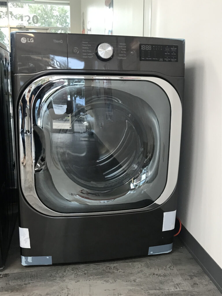 9.0 cu. ft. Mega Capacity Smart wi-fi Enabled Front Load Gas Dryer with ...